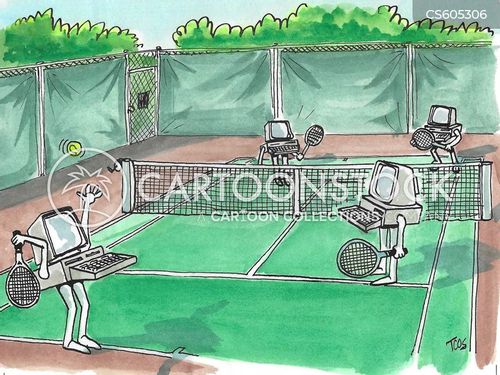 Digital Athletes Cartoons and Comics - funny pictures from CartoonStock