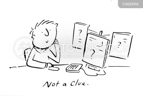 Clue Cartoons and Comics - funny pictures from CartoonStock