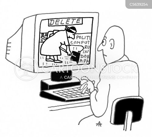 Deleting Cartoons and Comics - funny pictures from CartoonStock