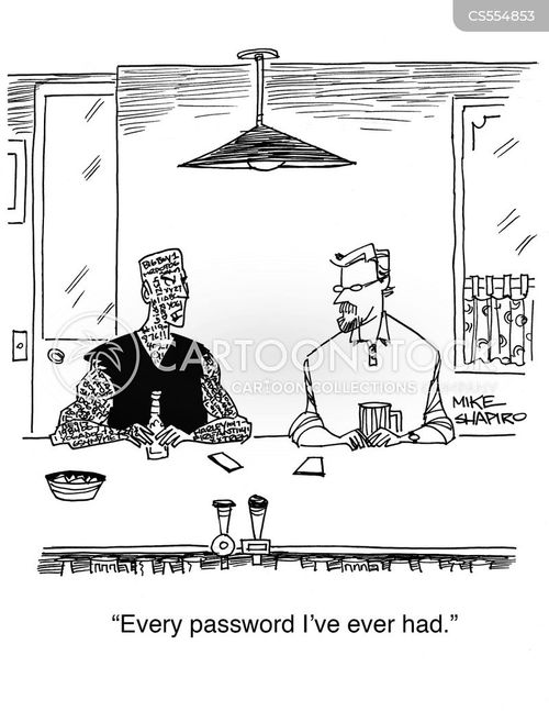 Password Reminder Cartoons and Comics - funny pictures from CartoonStock
