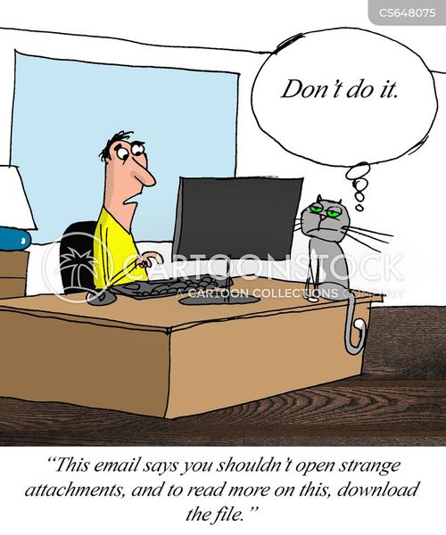 File Attachment Cartoons and Comics - funny pictures from CartoonStock