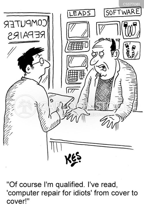 Broken Computer Cartoons and Comics - funny pictures from CartoonStock