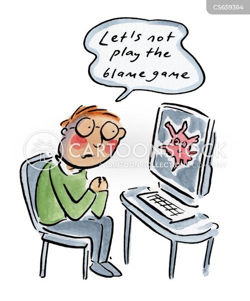 Blame Cartoons and Comics - funny pictures from CartoonStock