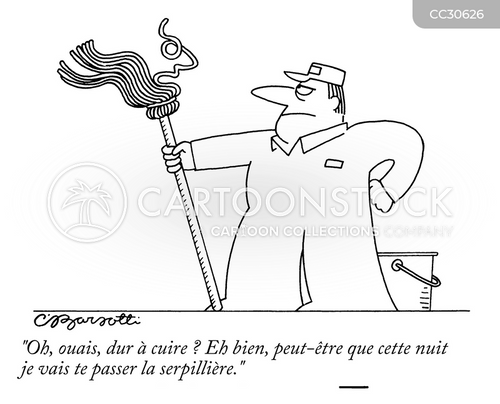 Dessins humoristique et caricaturés avec Nettoyeur