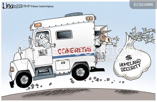 Dhs Funding Cartoons and Comics - funny pictures from CartoonStock