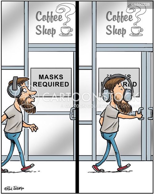 Mask Communication Cartoons and Comics - funny pictures from CartoonStock