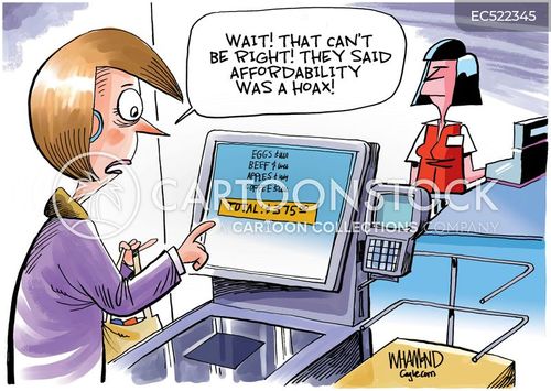 Grocery Checkout Cartoons and Comics - funny pictures from CartoonStock