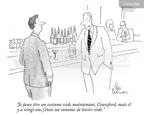 Dessins humoristique et caricaturés avec Costume Vide