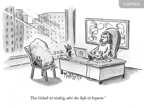 Cartoons und Karikaturen mit Job-interview