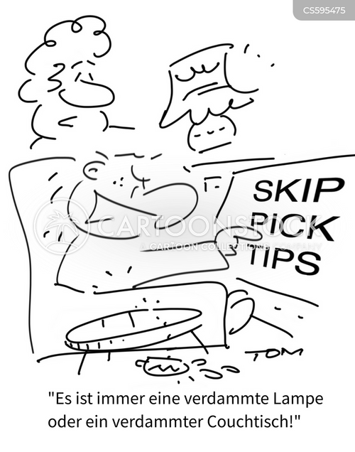 Cartoons und Karikaturen mit Skip-picking