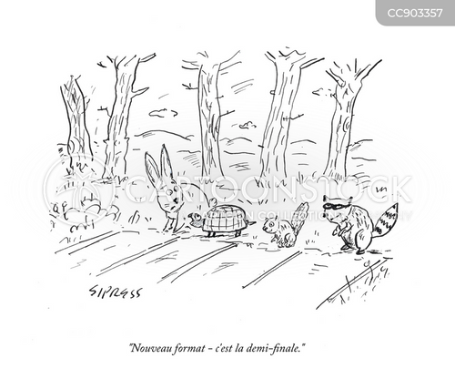 Dessins humoristique et caricaturés avec La Course