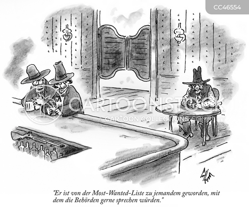 Cartoons und Karikaturen mit Spaghetti-western