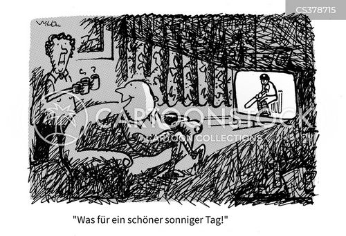 Cartoons und Karikaturen mit Cricket-fans