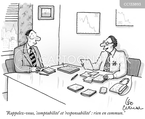 Dessins humoristique et caricaturés avec Normes Comptables