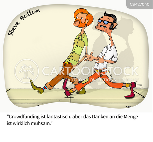 Cartoons und Karikaturen mit Crowd-funding