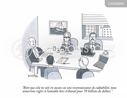 Dessins humoristique et caricaturés avec Partie Coupable