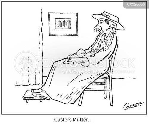 Cartoons und Karikaturen mit Custer's