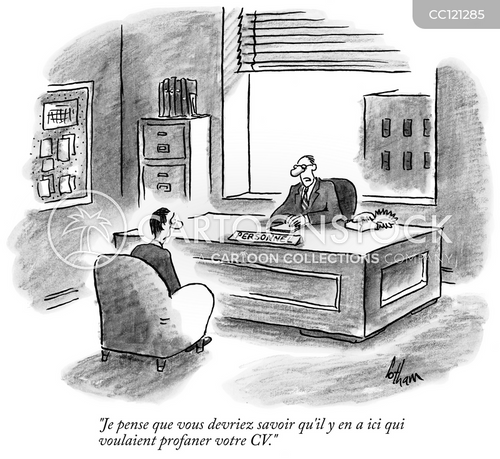 Dessins humoristique et caricaturés avec Ressources Humaines (rh)