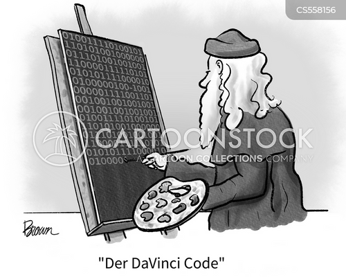 Cartoons und Karikaturen mit Dan Brown