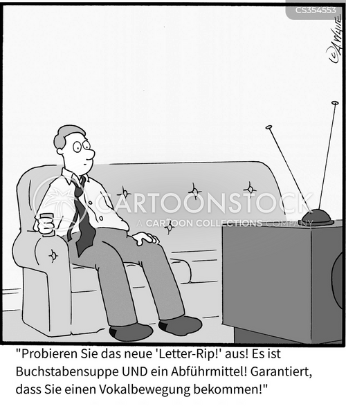 Cartoons und Karikaturen mit Verstopfung