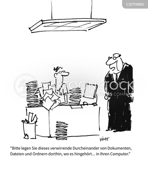 Cartoons und Karikaturen mit Dateien