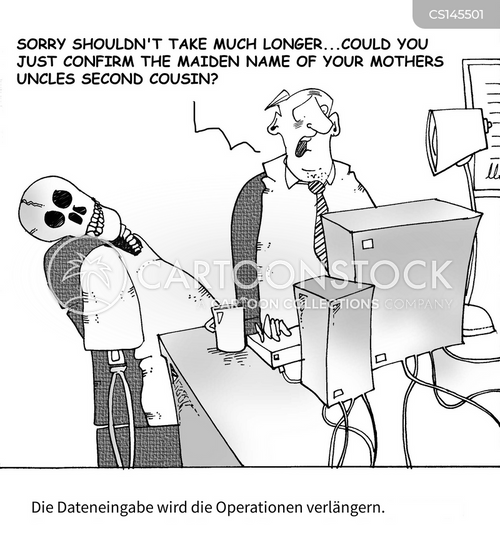 Cartoons und Karikaturen mit Operationen Haben