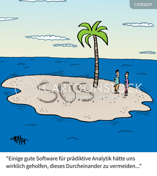 Cartoons und Karikaturen mit Datenanalytik
