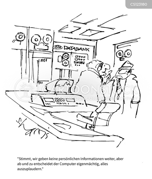 Cartoons und Karikaturen mit Datenschutz