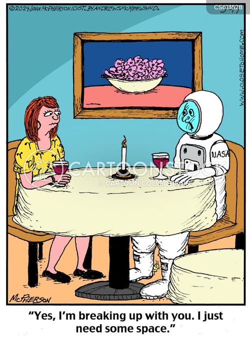 Table Spacing Cartoons and Comics - funny pictures from CartoonStock