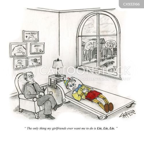 Fibbing Cartoons and Comics - funny pictures from CartoonStock