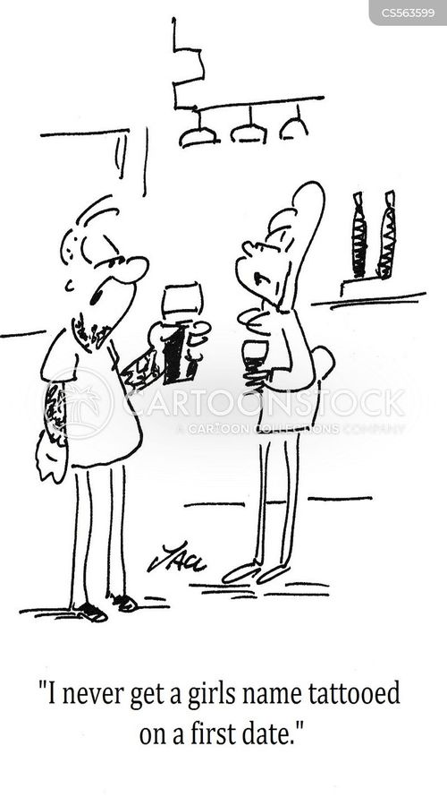 First Tattoo Cartoons and Comics - funny pictures from CartoonStock