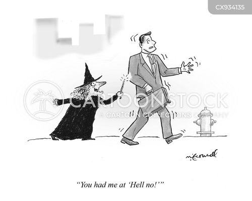 Hell No Cartoons and Comics - funny pictures from CartoonStock