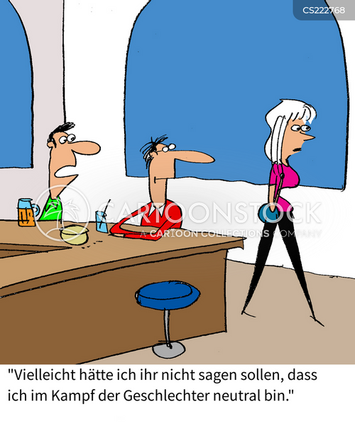 Cartoons und Karikaturen mit Neutrale Position