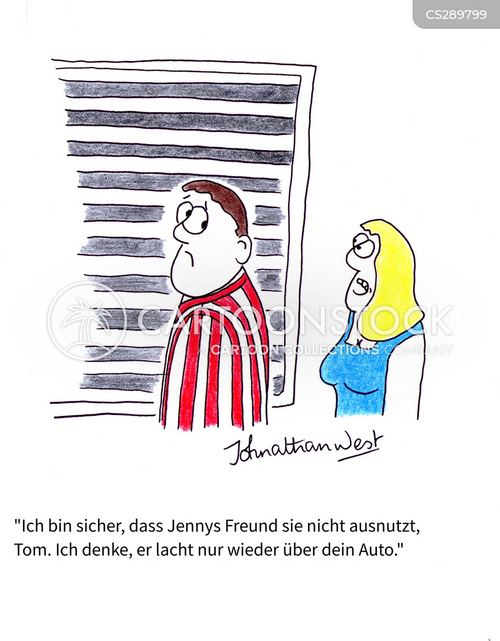 Cartoons und Karikaturen mit Auto Stolz