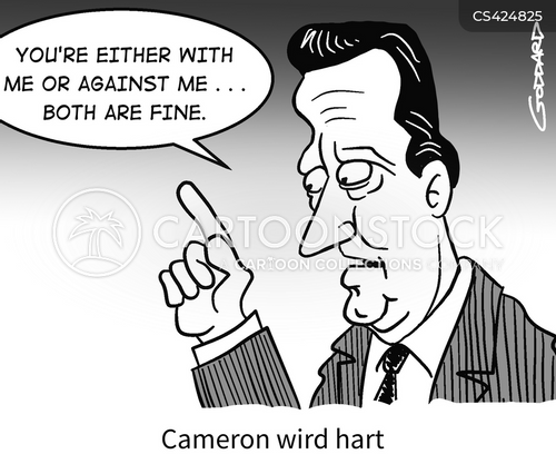 Cartoons und Karikaturen mit Cameron