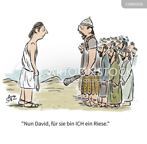 Cartoons und Karikaturen mit Riese