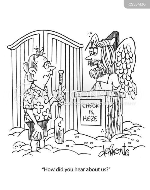 Luxurious Afterlife Cartoons and Comics - funny pictures from CartoonStock