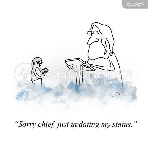 Update Status Cartoons and Comics - funny pictures from CartoonStock