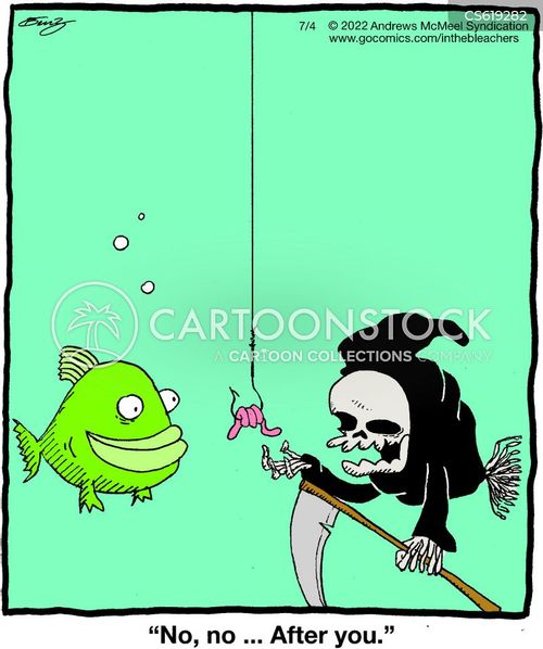 Death By Fishing Cartoons and Comics - funny pictures from CartoonStock