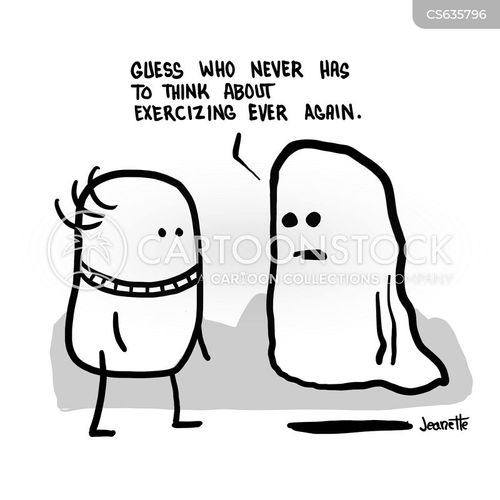 Ghost Workout Cartoons and Comics - funny pictures from CartoonStock