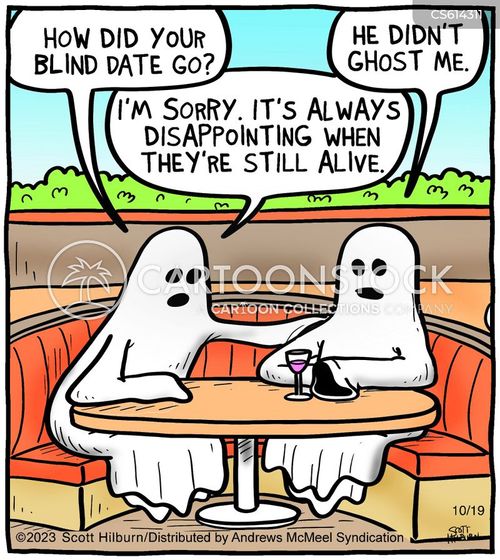 Ghostly Encounter Cartoons and Comics - funny pictures from CartoonStock