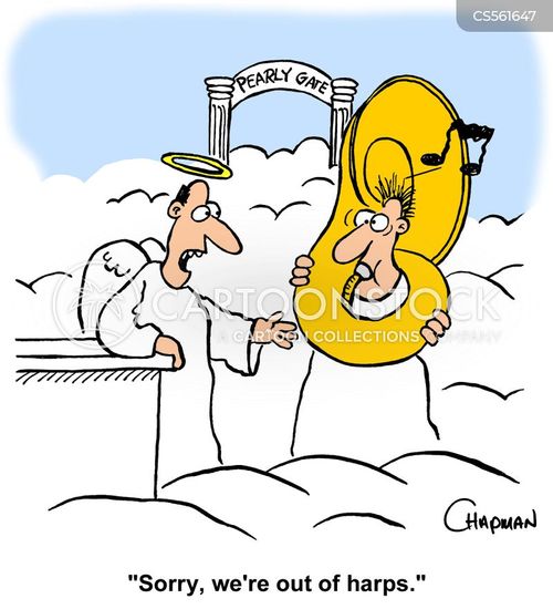 Harp Music Cartoons and Comics - funny pictures from CartoonStock