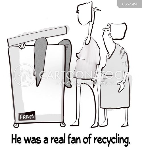 Recycling Bank Cartoons and Comics - funny pictures from CartoonStock