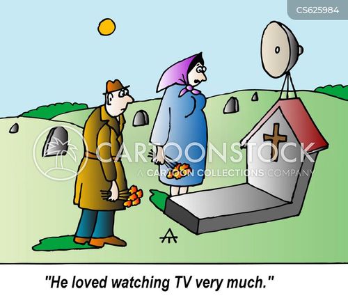 Tv Widow Cartoons and Comics - funny pictures from CartoonStock