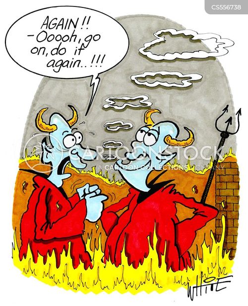 Fire Brimstone Cartoons and Comics - funny pictures from CartoonStock