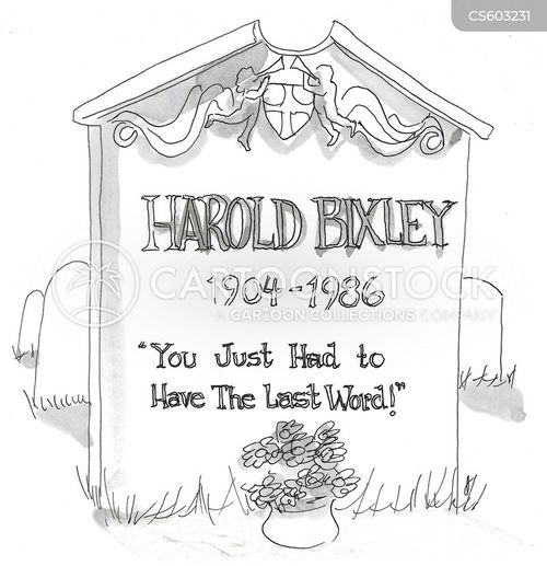 Final Words Cartoons and Comics - funny pictures from CartoonStock