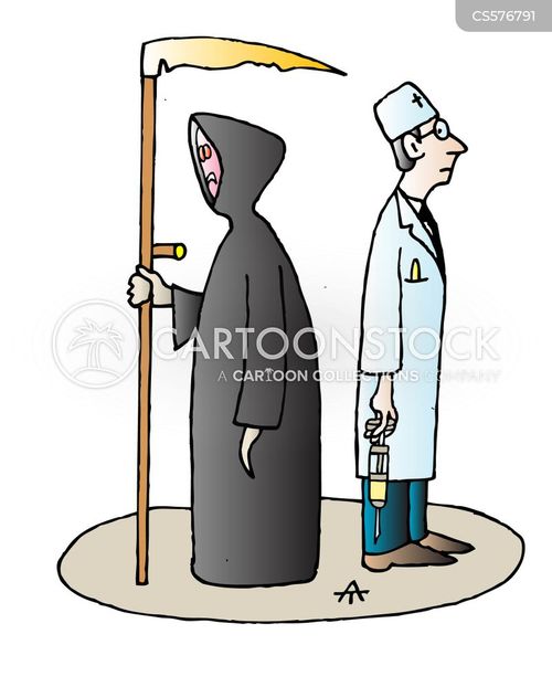 Arguing With Death Cartoons and Comics - funny pictures from CartoonStock