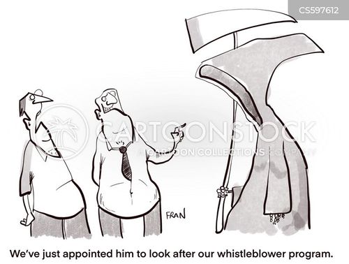 Whistleblower Report Cartoons and Comics - funny pictures from CartoonStock