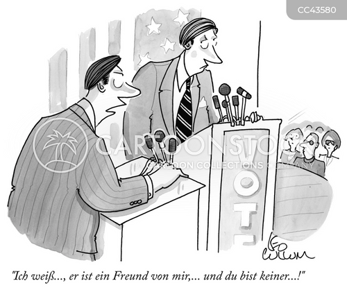 Cartoons und Karikaturen mit Debatten