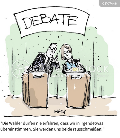 Cartoons und Karikaturen mit Politik Der Einheit